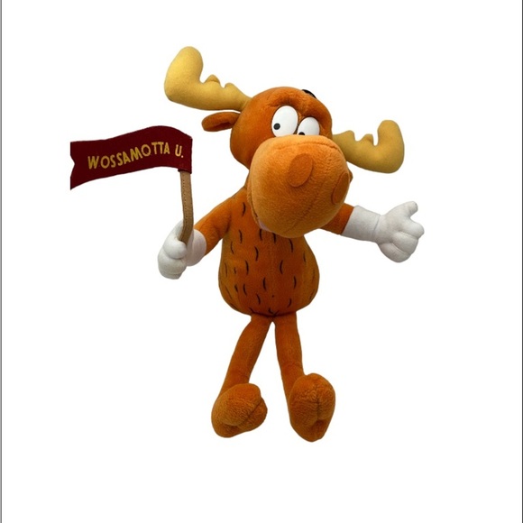 Toys | Rocky And Bullwinkle 15 Bullwinkle J Moose Plush 1999 Stuffins ...